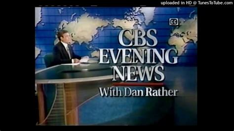 Cbs Evening News With Dan Rather Headliner And Opening 1991 06 Youtube