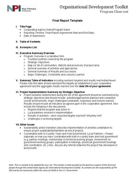 final project report template pdf