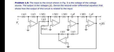 Solved Problem 1 6 The Input To The Circuit Shown In Fig 5 Chegg Com