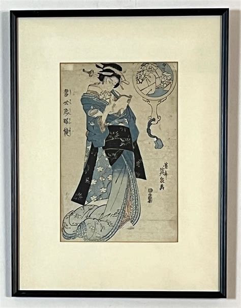 At Auction Keisai Eisen Keisai Eisen Japanese Bijin Ga Woodblock Print Early Bunsei Era