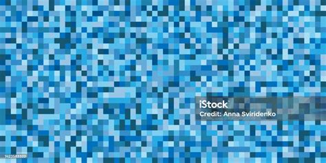 Blue Geometric Grid Background Modern Texture With Squares Stock Illustration Download Image