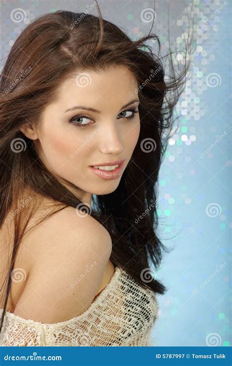 Glamour And Fashion Girl Stock Image Image Of Face Cosmetics 5787997