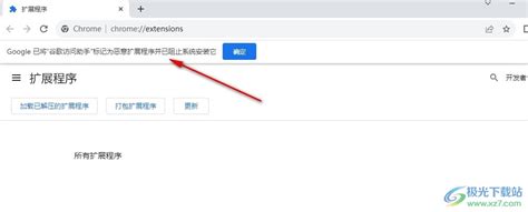 谷歌浏览器安装插件失败并提示恶意程序怎么办 Chrome浏览器安装插件提示恶意程序的解决方法 极光下载站
