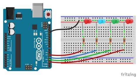 Arduino Led Chaser Knight Rider And Random Flasher