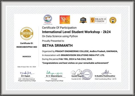 Betha Srimanth On Linkedin Datascience Pythonprogramming Skilldevelopment Continuouslearning