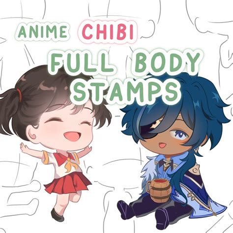 Procreate Chibi Stamps Etsy