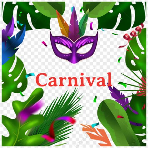 추상 열대 식물 일러스트 보라색 질감 카니발 마스크 테두리 그라 휴일 Png 일러스트 무료 다운로드 Lovepik