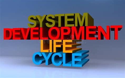 System Development Life Cycle On Blue Stock Illustration Illustration Of Agile Prototyping