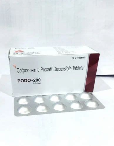 Cefpodoxime 200 Mg Proxetil Tabs Podo 200 At ₹ 2200box Cefpodoxime