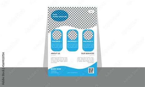 Travel Flayer New Travel Flayer A4 Size Flayer Blue Colour Leaflet Flayer Made By