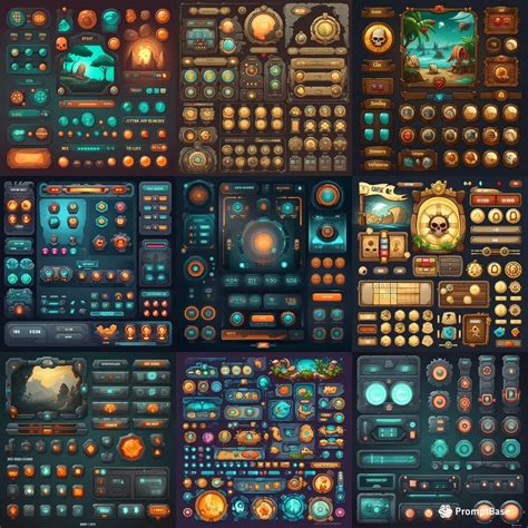Mobile Games Gui Elements Midjourney Prompt Promptbase