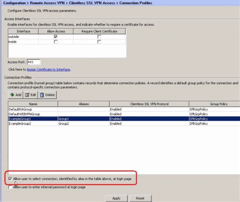 Asa 8x Allow Users To Select A Group At Webvpn Login Via Group Alias