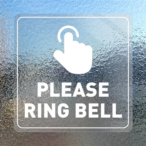 Please Ring The Bell With Left Arrow And Graphic Sign