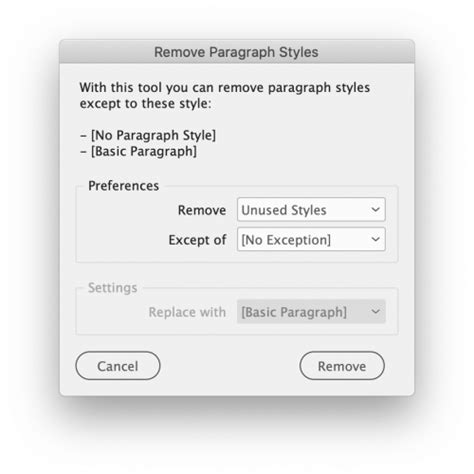 Remove Paragraph Styles Idtk Indesign Toolkit