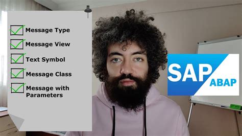 Sap Abap Eğitimi 11 Message Type Ve Message Class Youtube