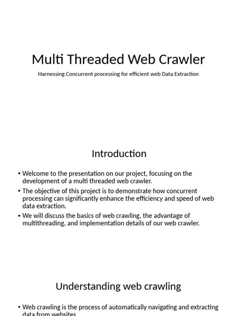 Multi Threaded Web Crawler Pdf Thread Computing World Wide Web