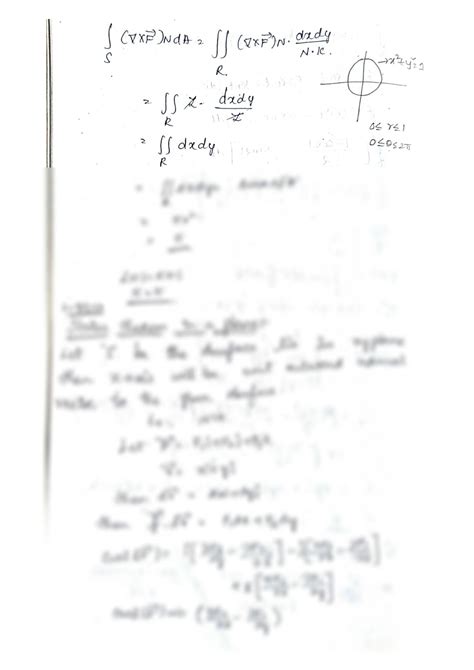 SOLUTION Stokes Theorem Vector Calculas Notes Part Studypool