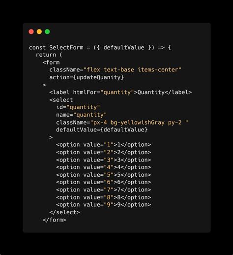 Server Action With Select Dropdown Rnextjs