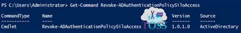 revoke adauthenticationpolicysiloaccess toss