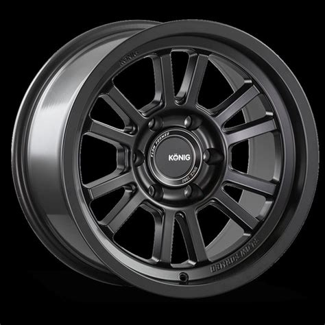 18x9 0 Konig Ht1 6x1397 Matte Black Wheels Set Of 4 Ebay