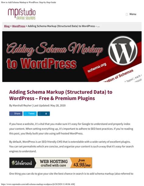 Adding Schema Markup Structured Data To Wordpress Free And Premium