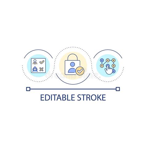 Use Multi Factor Authentication Blue Gradient Concept Icon Stock Vector