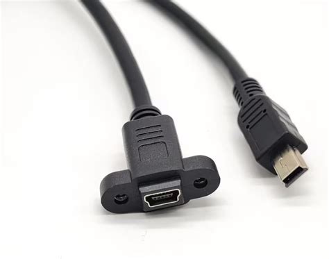 Amazon Com Elecbee USB Mini B Male To Mini B Female Panel Mount USB Network LAN Extension