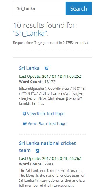 Wikipedia Easy Search Wikipedia Api Based Php Script By Nelliwinne