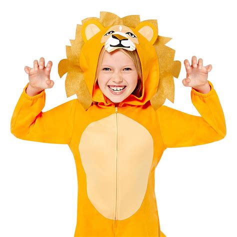 Lejon Onesie Barn Maskeraddräkt Partykungen