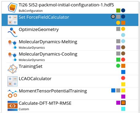 moment tensor potential mtp training for crystal and amorphous