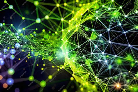 Futuristic 3d Plexus Array Abstract Particle Background Amp Big Data Network Visualization