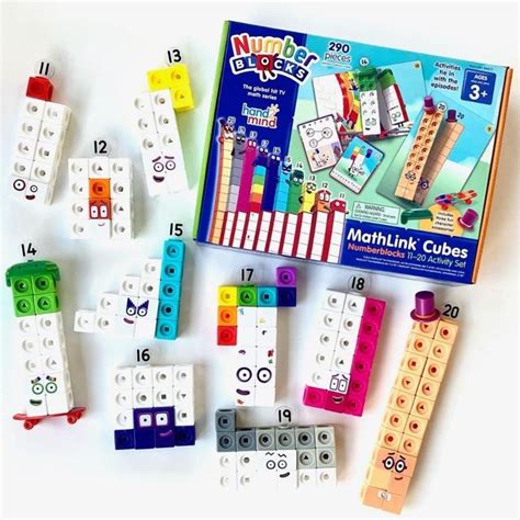 Learning Resources Numberblocks Mathlink Cubes 11 20 Activity Set（升級版