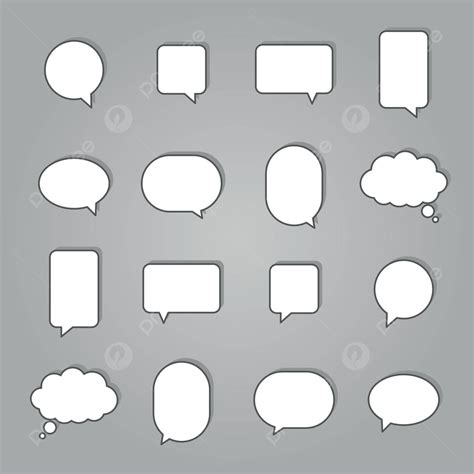 set of colorful speech bubbles speech conversation illustration vector