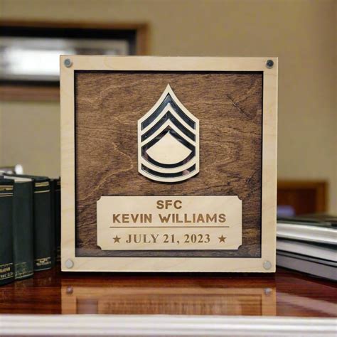 Us Army Promotion T Plaque Military Promotion T For Officer Or