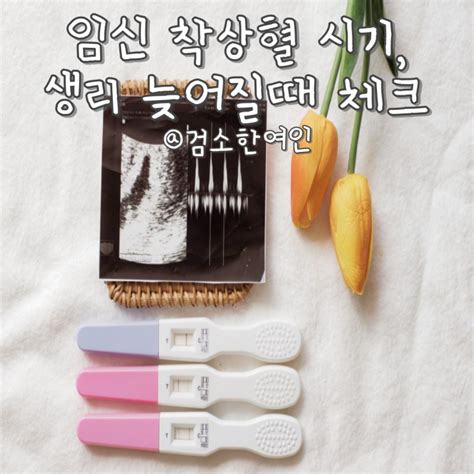 임신 착상혈 나오는 시기 기간 생리 늦어질때 생리 주기 바뀌는 이유 네이버 블로그