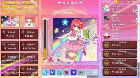 Magical Girl Clicker Gameplay Videogame Youtube