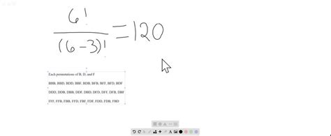 SOLVED How Many Permutations Of Three Items Can B