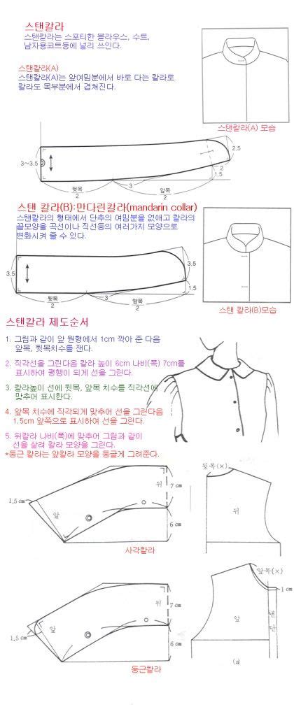 카라그리기 플랫카라 스탠카라 와이셔츠카라 셔츠카라 숄카라 타이카라 네이버 블로그 Sewing Collars