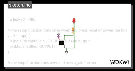 Attiny85blink Wokwi Esp32 Stm32 Arduino Simulator