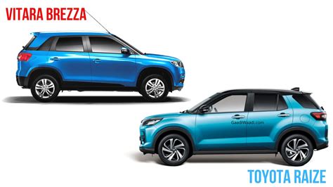 Toyota Raize Vs Maruti Vitara Brezza Specs Design Comparison