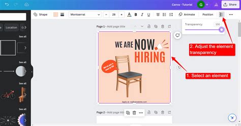 Exploring The Transparency Feature In Canva