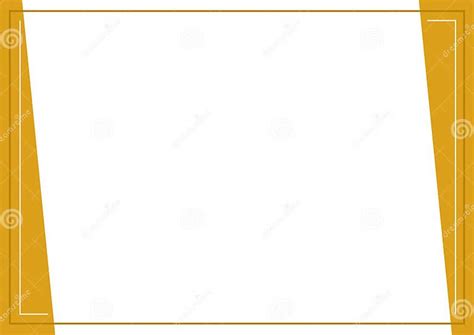 Yellow Orange And White Background Color With Stripe Line Shape Frame Boarder For Text