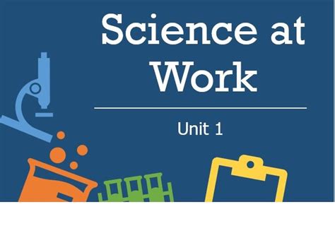 Australian Year Science Science At Work Teaching Resources