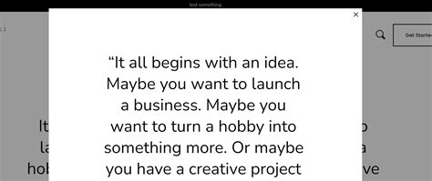 squarespace text to lightbox summary block