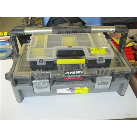 husky toolbox and sm stanley sorting box