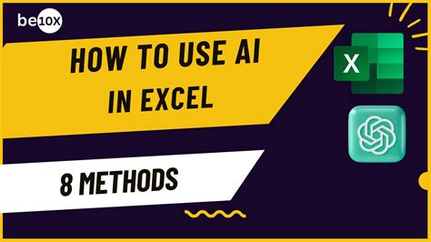 How To Use Ai In Excel 8 Methods You Can Start Using Today