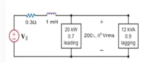 Solved Calculate The Vs Rms Voltage Value And The Active And Chegg