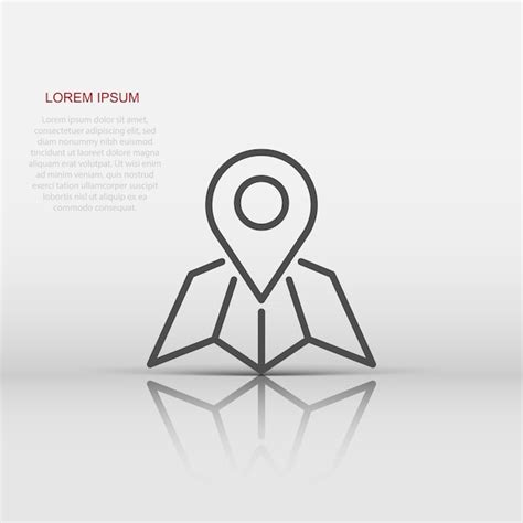 Premium Vector Map Pin Icon In Flat Style Gps Navigation Vector Illustration On White Isolated