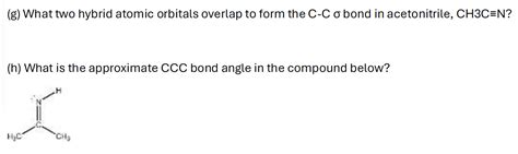 Solved G ﻿what Two Hybrid Atomic Orbitals Overlap To Form