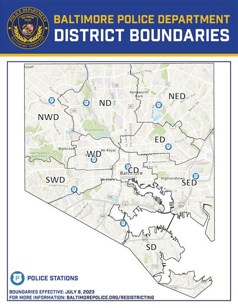 Baltimore Police To Launch New Districts Posts And Sectors On Sunday As Part Of Its